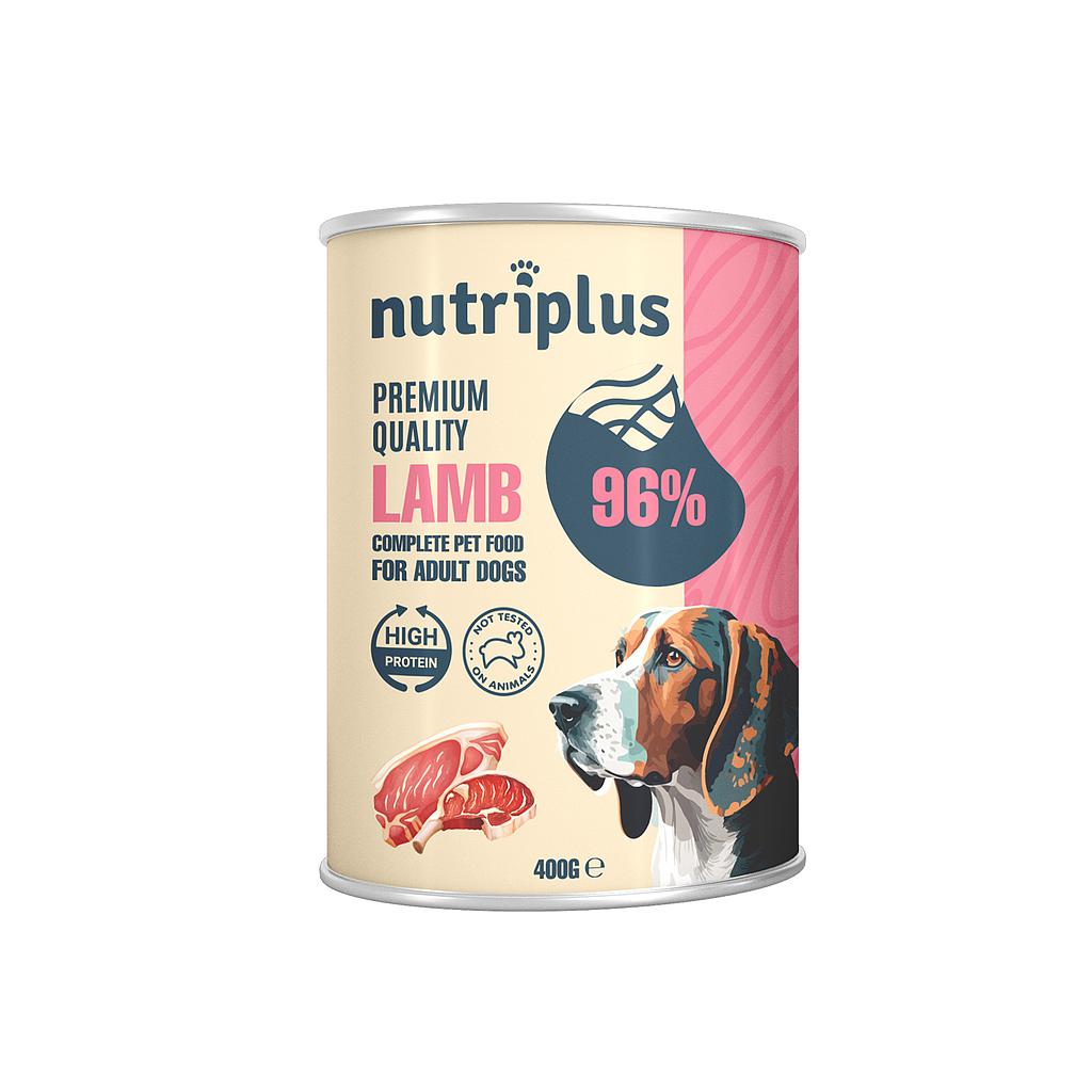 NUTRIPLUS PERROS COMIDA HUMEDA CORDERO 400 GR | Grupo Yagu